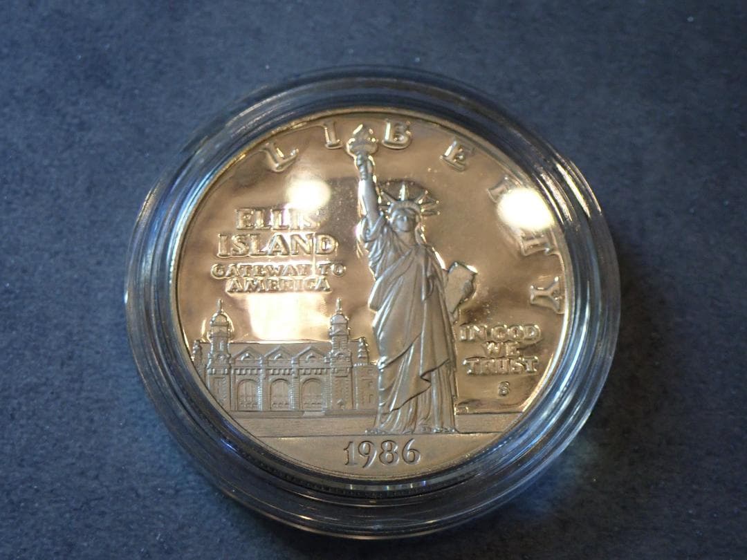 1986年アメリカ銀貨 1ドルリバティ自由の女神記念銀貨Silver900