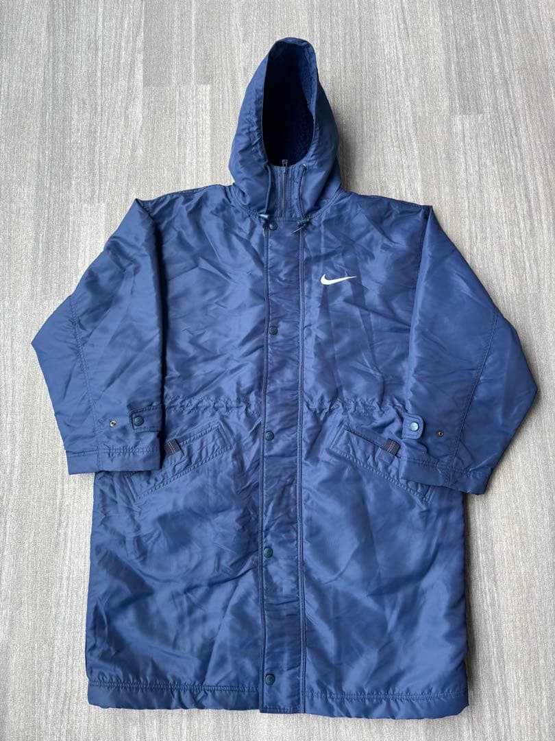 ウェア 90s nike bench coat archive navy color