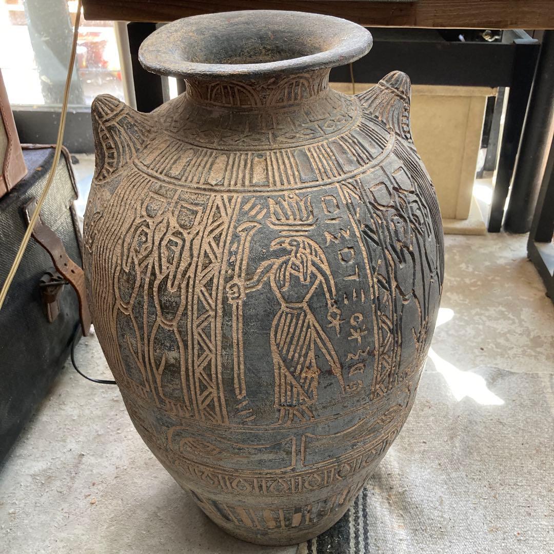 ⭐️古代エジプト風陶器壺　おしゃれ