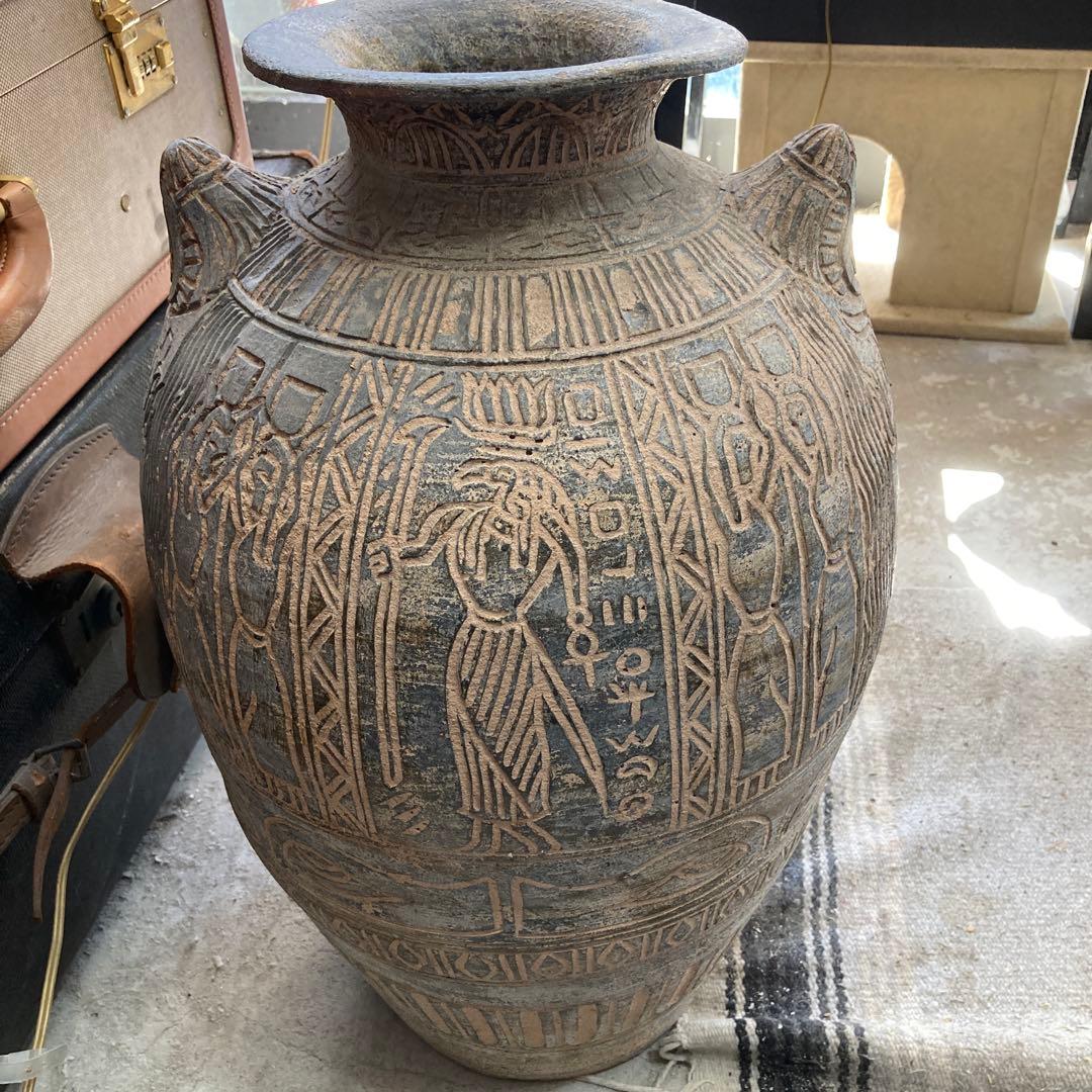 ⭐️古代エジプト風陶器壺　おしゃれ