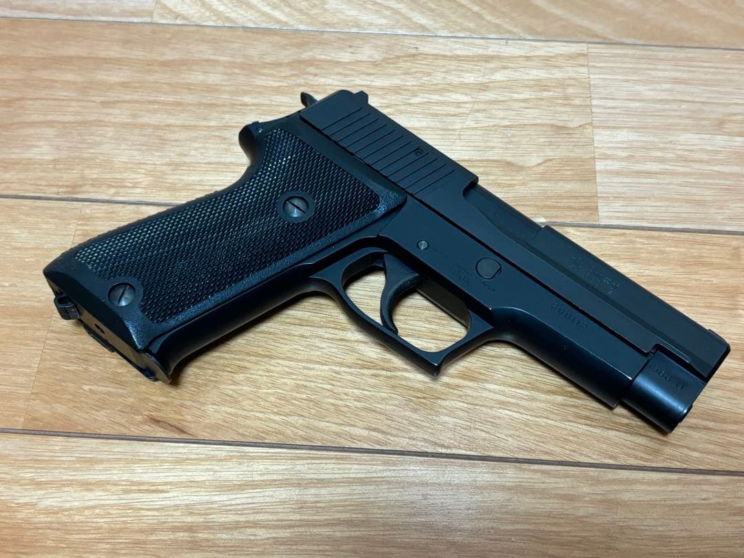 陸上自衛隊 9ｍｍ拳銃用茶革ホルスター 迷彩カバー タナカ 9mm拳銃 ASGK