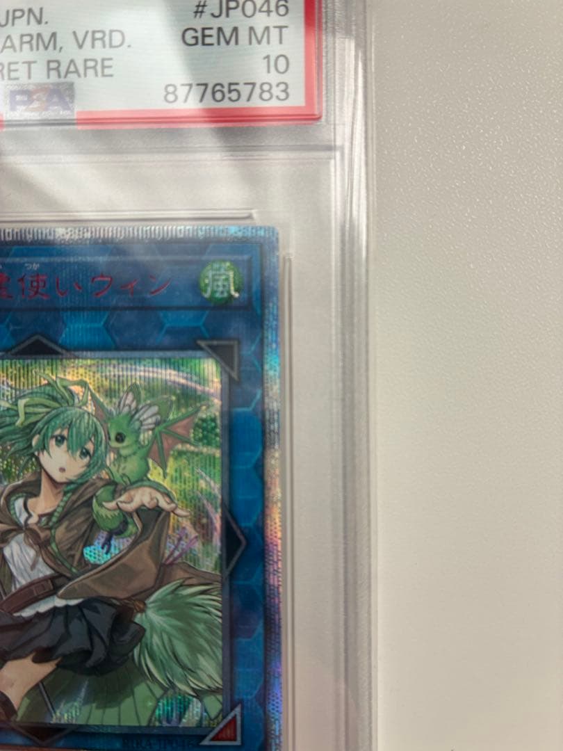 遊戯王 蒼翠の風霊使いウィン 20th PSA10