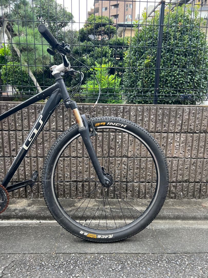GT社製　MTB サイズS 29er マットブラック 8速【引き取り】