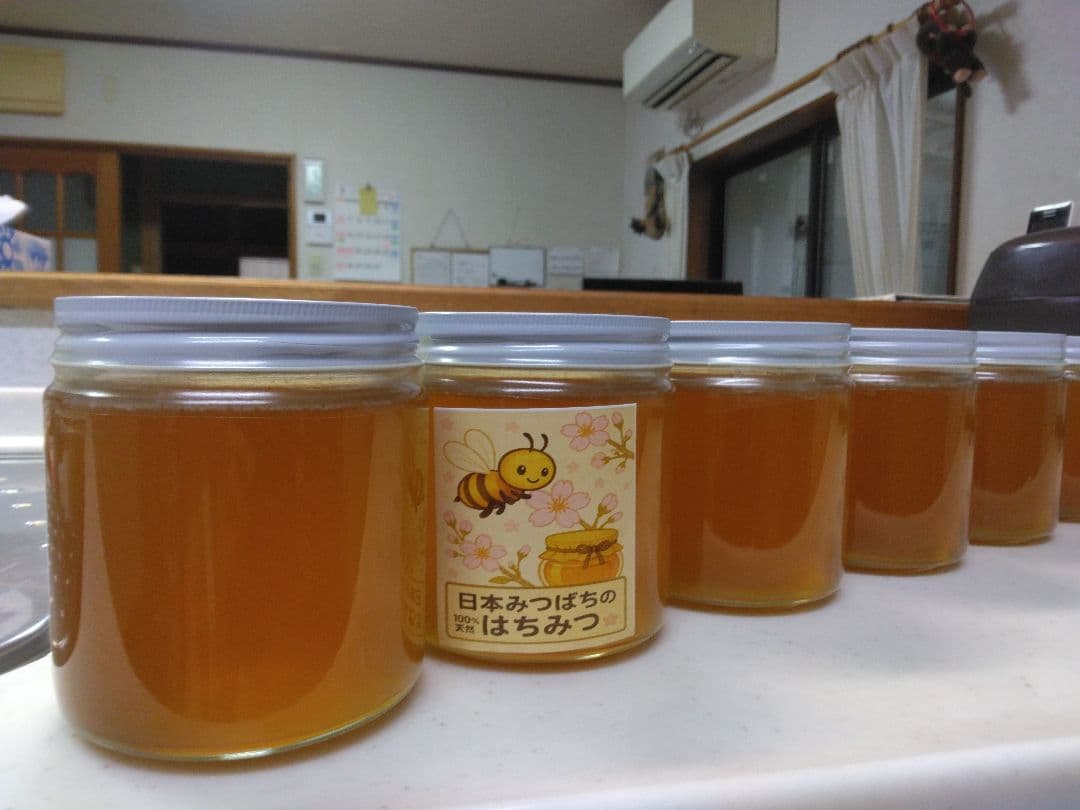☆日本ミツバチ　2年蜜　天然蜂 糖度約83度　正味550g×2個　兵庫県産