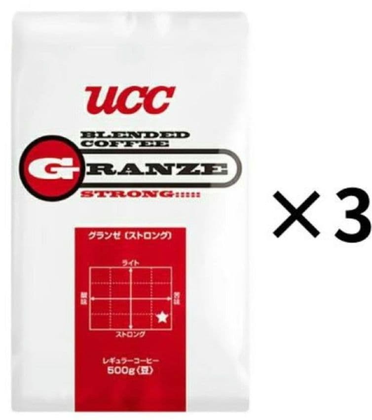 UCC上島珈琲 UCC グランゼストロング(豆) AP500g×3個