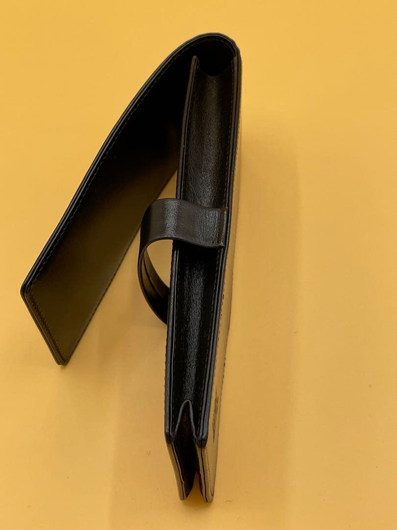 モンブラン MONTBLANC　3本差しレザーペンケース（ブラック）