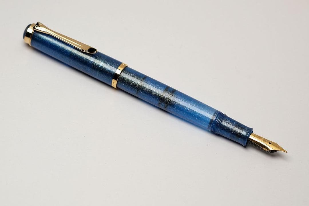 【Amami 新品文具】 Pelikan 特生 M200 ゴールデンラピス万年筆