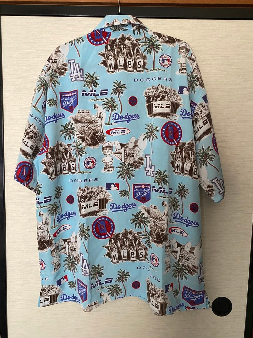 LA dodgers ロサンゼルスドジャース　総柄シャツ　2XL
