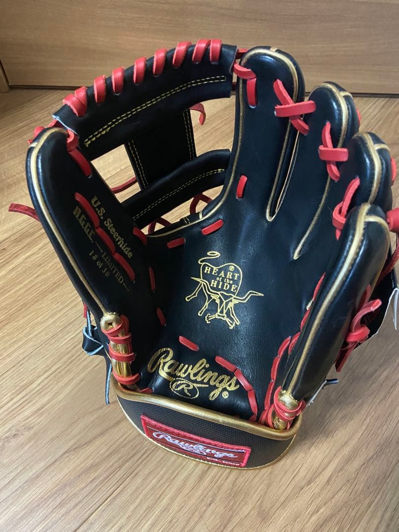 Rawlings MlB 205WModel 軟式 黒 グローブスタンド付き