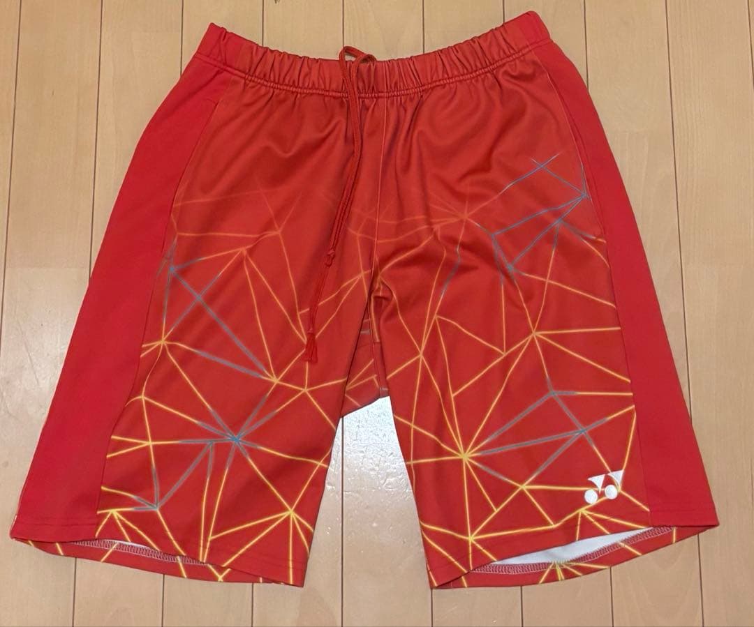 YONEX 幾何学模様 レッドパンツ L レア