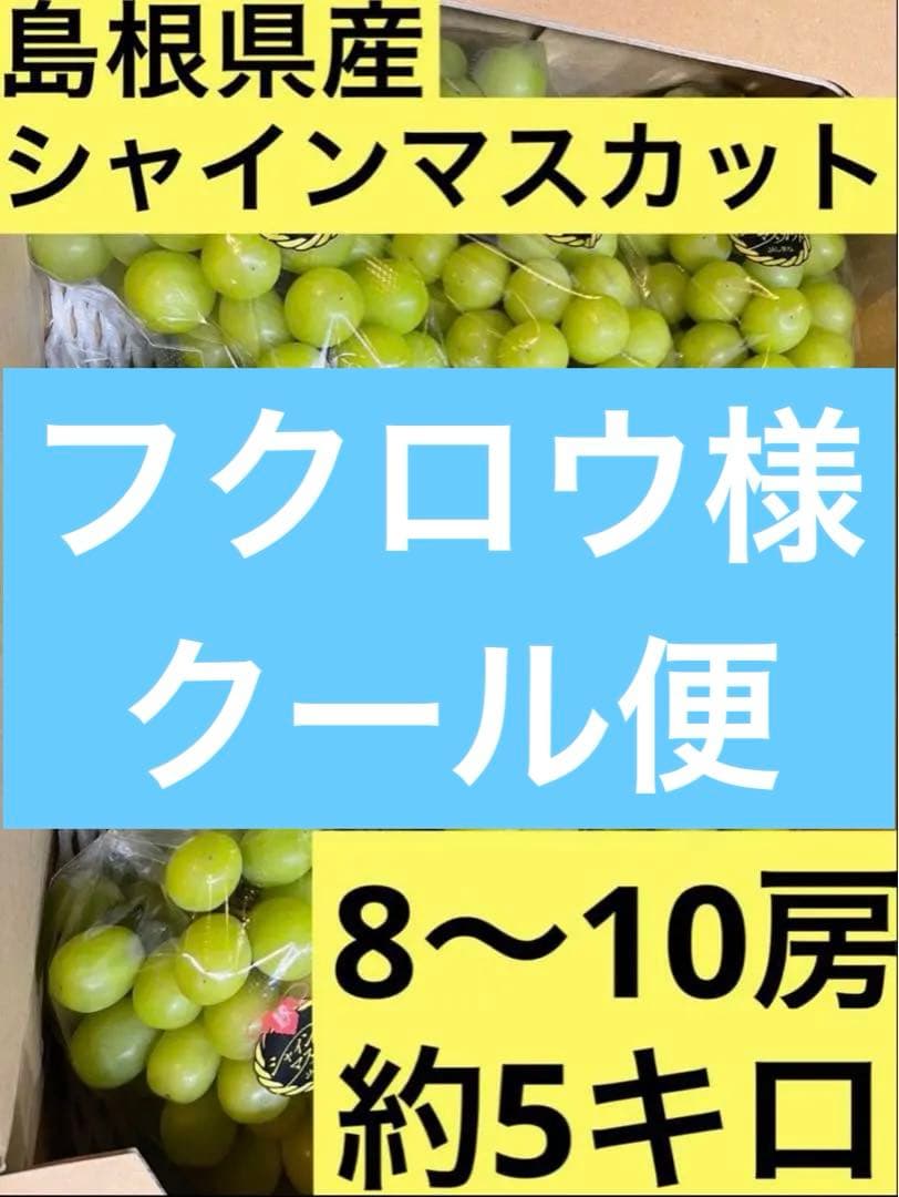 ⑦【島根県産】シャインマスカット約5キロ