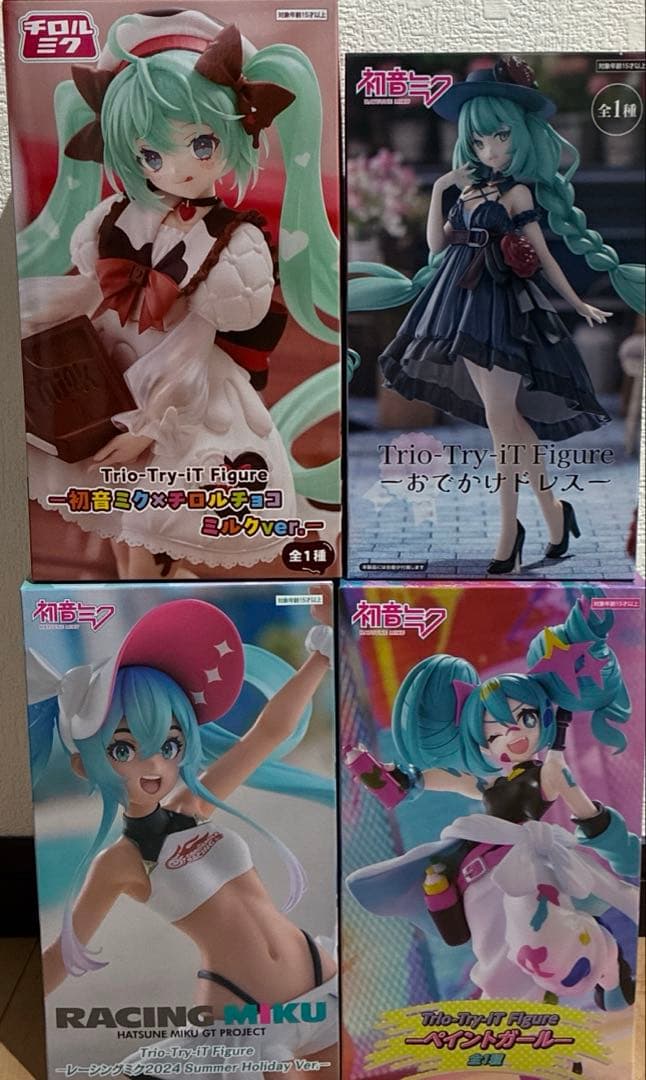 【新品、未開封】Trio-Try-iT Figure 初音ミク4種 まとめ売り