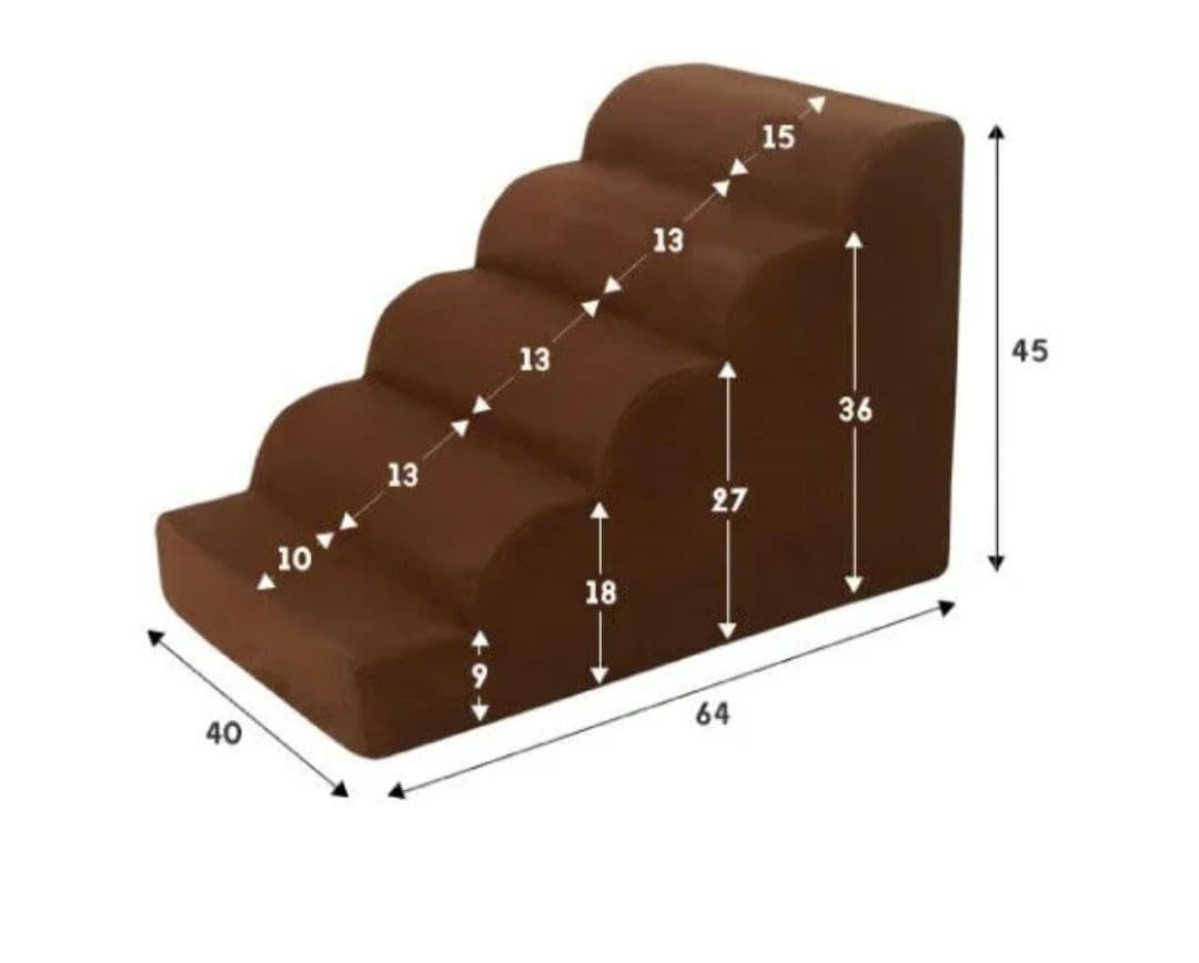 ペット用5段階スロープ　ドックステップ