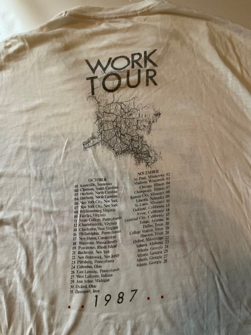 古着バンドTシャツ　ロックT REM 1987TOUR