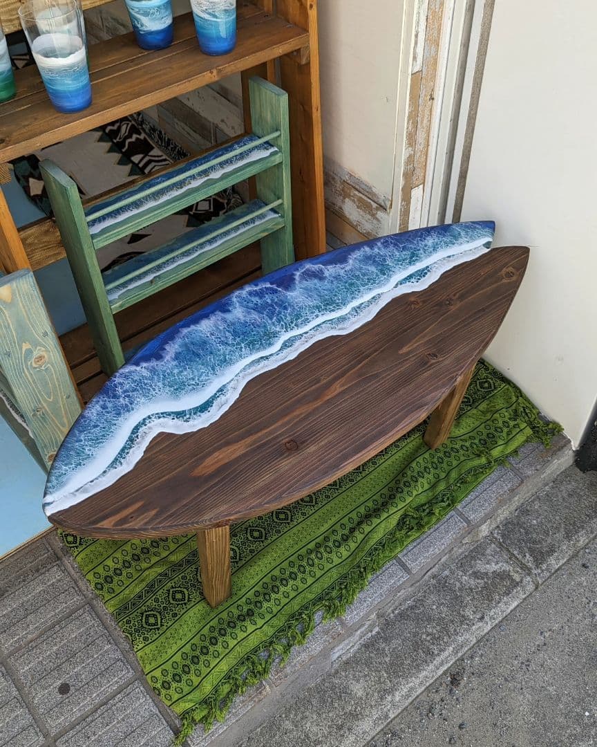 サーフィン・ボディボード Ocean surf cafetable