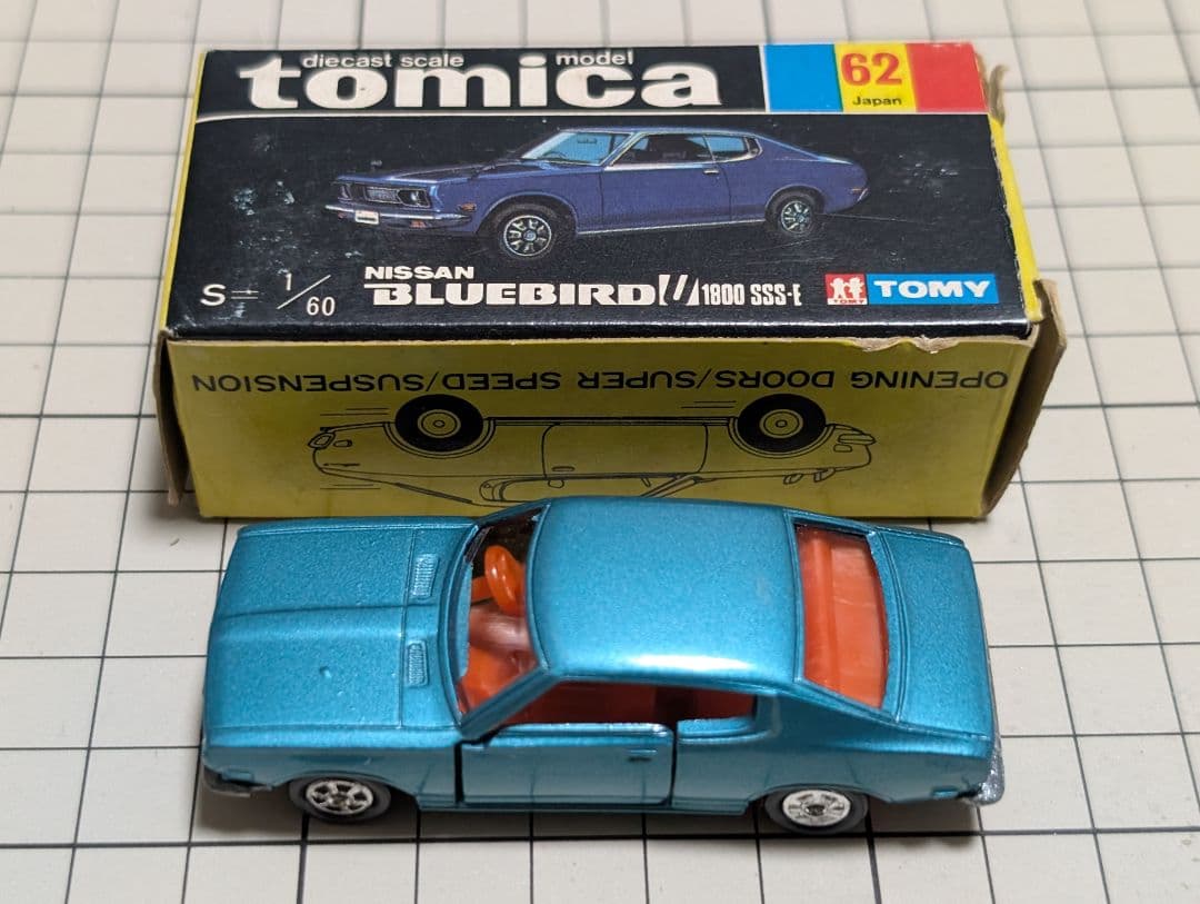 トミカ NISSAN BLUEBIRD-U 1800 SS-E 1/60