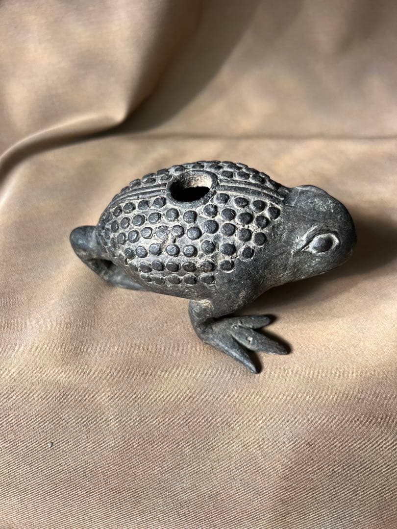 がま　蟾蜍 置物 彫刻