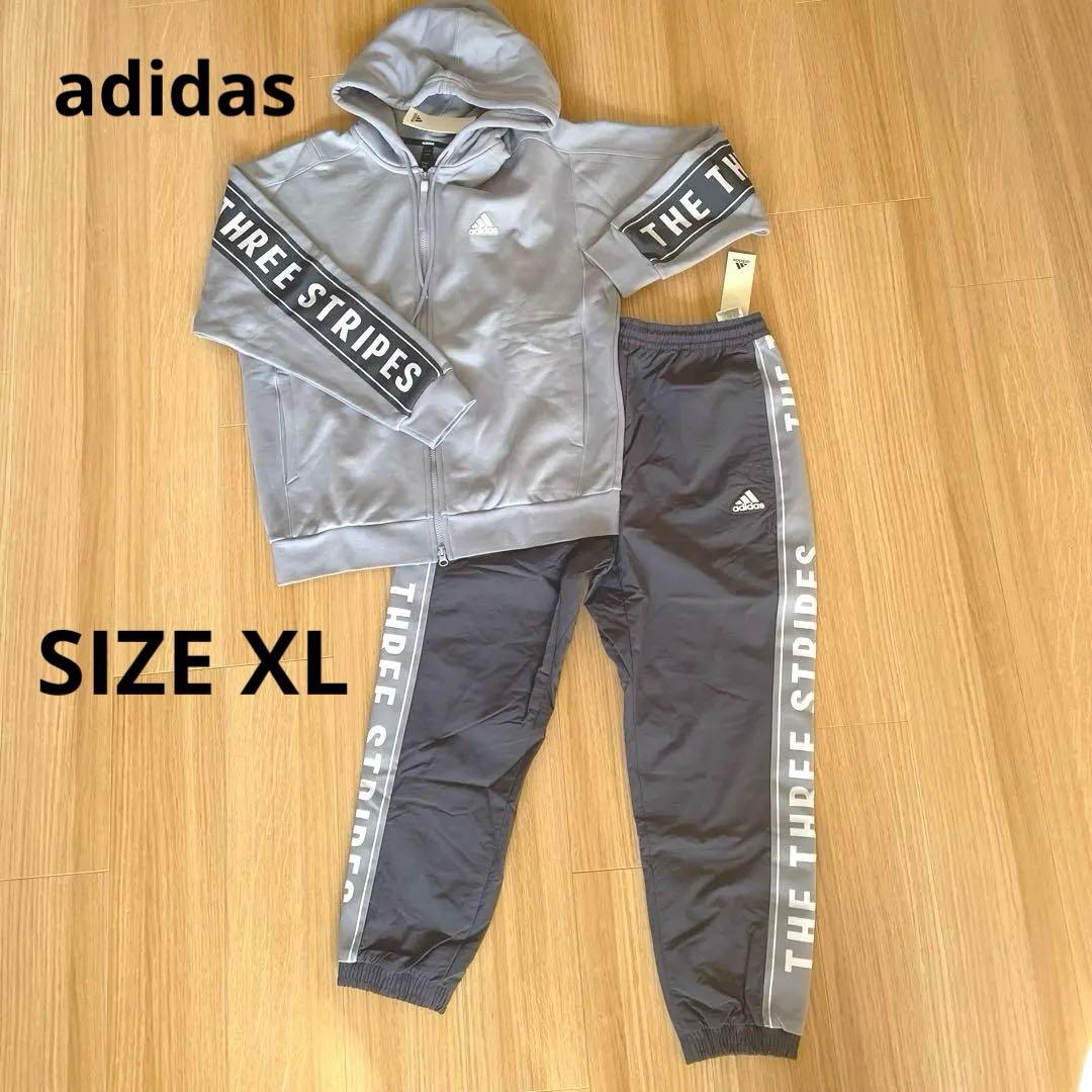 新品 adidas THE THREE STRIPES 上下セット XL