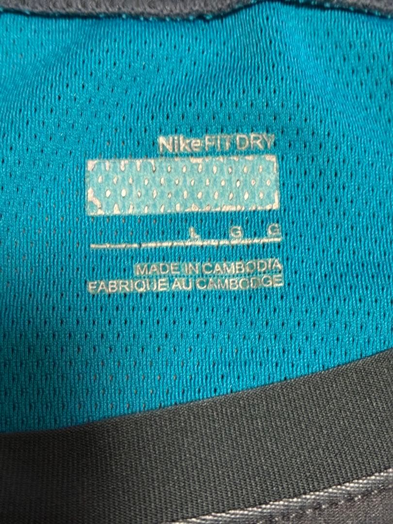 NIKE テニス メンズ タンクトップ L Dri-FIT ネイビーxブルー