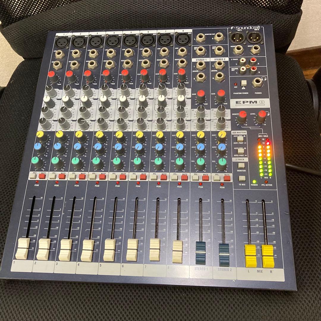 SOUNDCRAFT サウンドクラフト EPM8 アナログミキサー 通電確認のみ