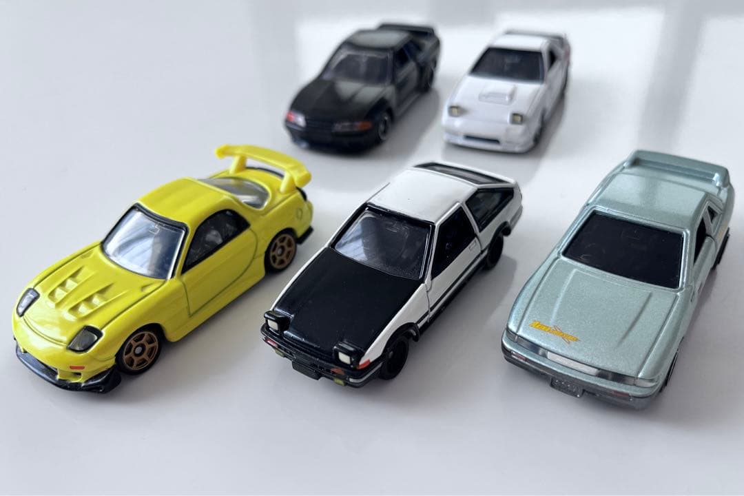 TOMICA トミカ 頭文字D 86 RX-7 ミニカー 5台 まとめ売り