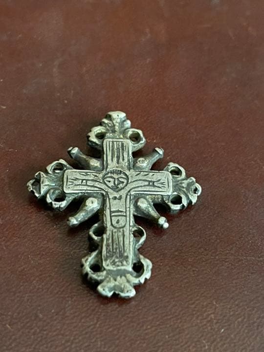 アンティーク 手作り 十字架 シルバー ANTIQUE SILVER CROSS