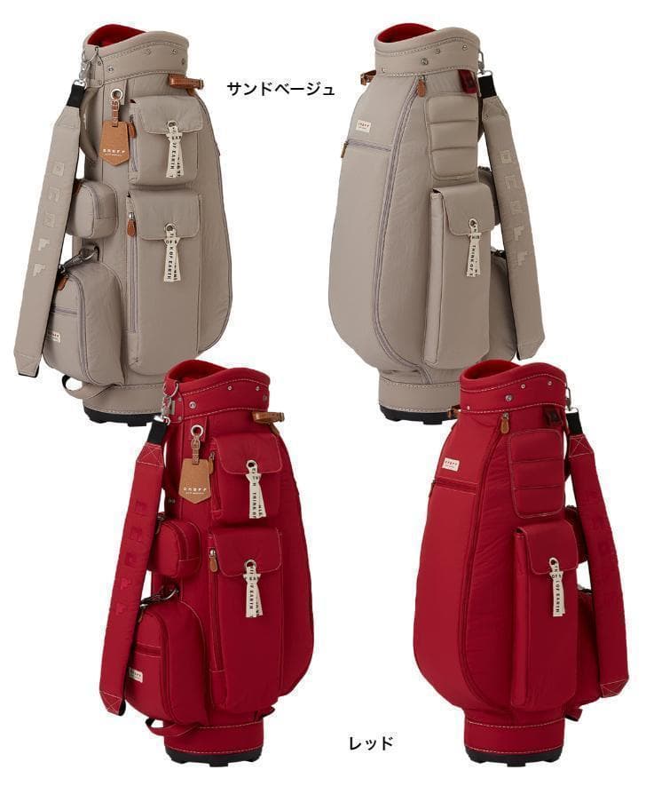新品 ONOFF オノフ レディース キャディバッグ OB0722 レッド