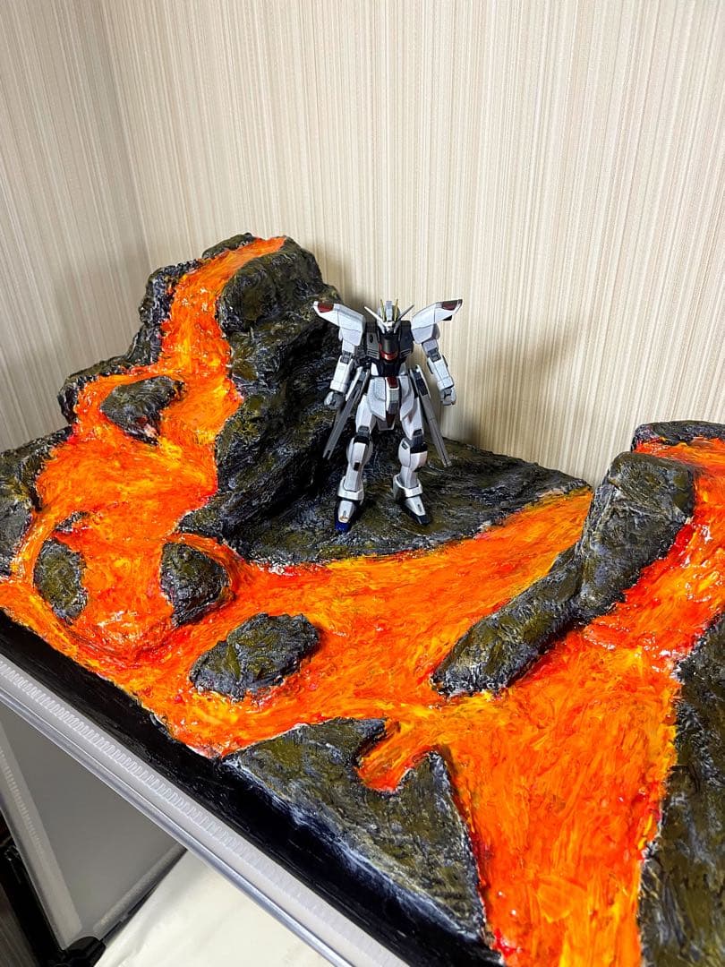 ジオラマベース 260201 火山　Diorama モンハン　ガンプラ　台座