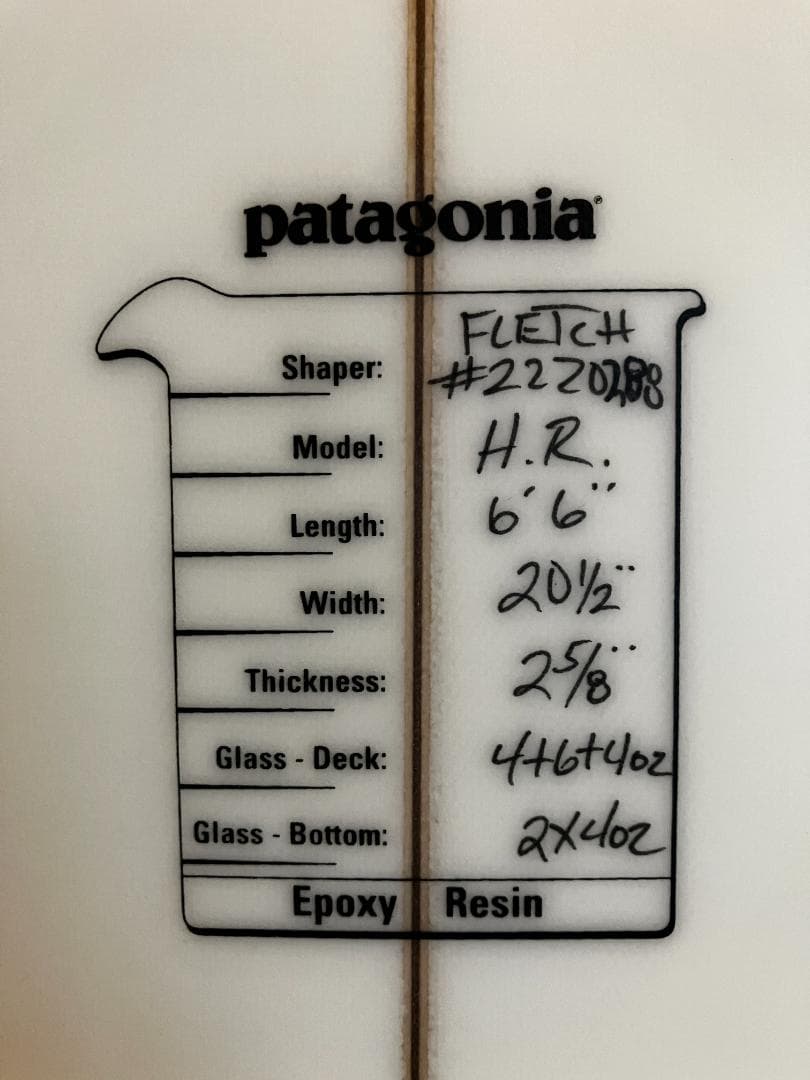 【値下げ】Patagonia FCDサーフボード ウェボ ランチェロ6’6