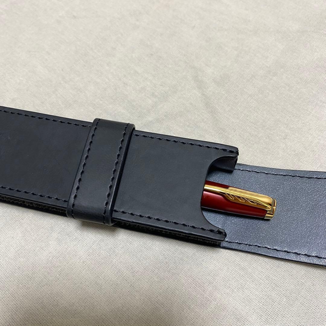 【美品】PARKER パーカー ソネット レッドGT ボールペン ケース付き