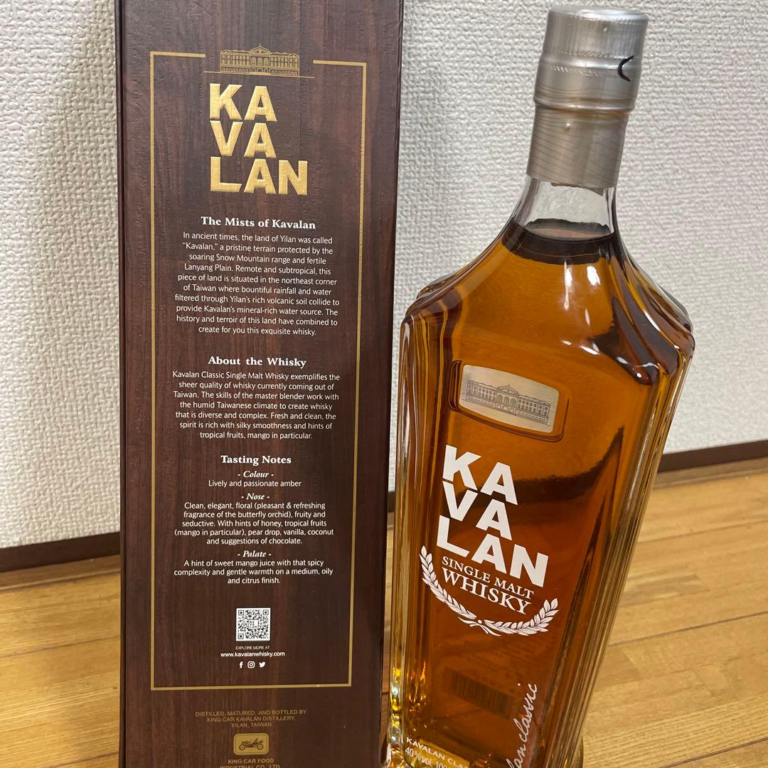 未開封KAVALAN CLASSIC ウイスキー 40% 1000ml