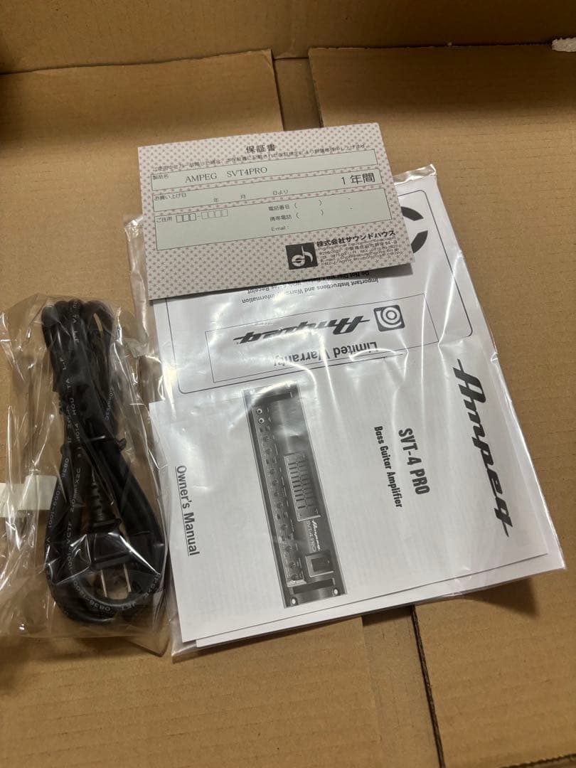 新品未使Ampeg SVT-4PRO
