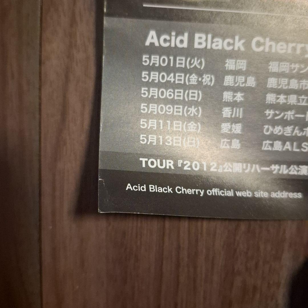 Acid Black Cherry アシッドブラックチェリー 2012 ポスター