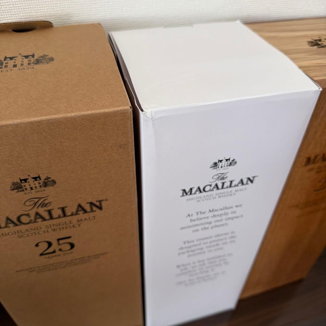 MACALLAN 25年 マッカラン 空瓶、木箱付き