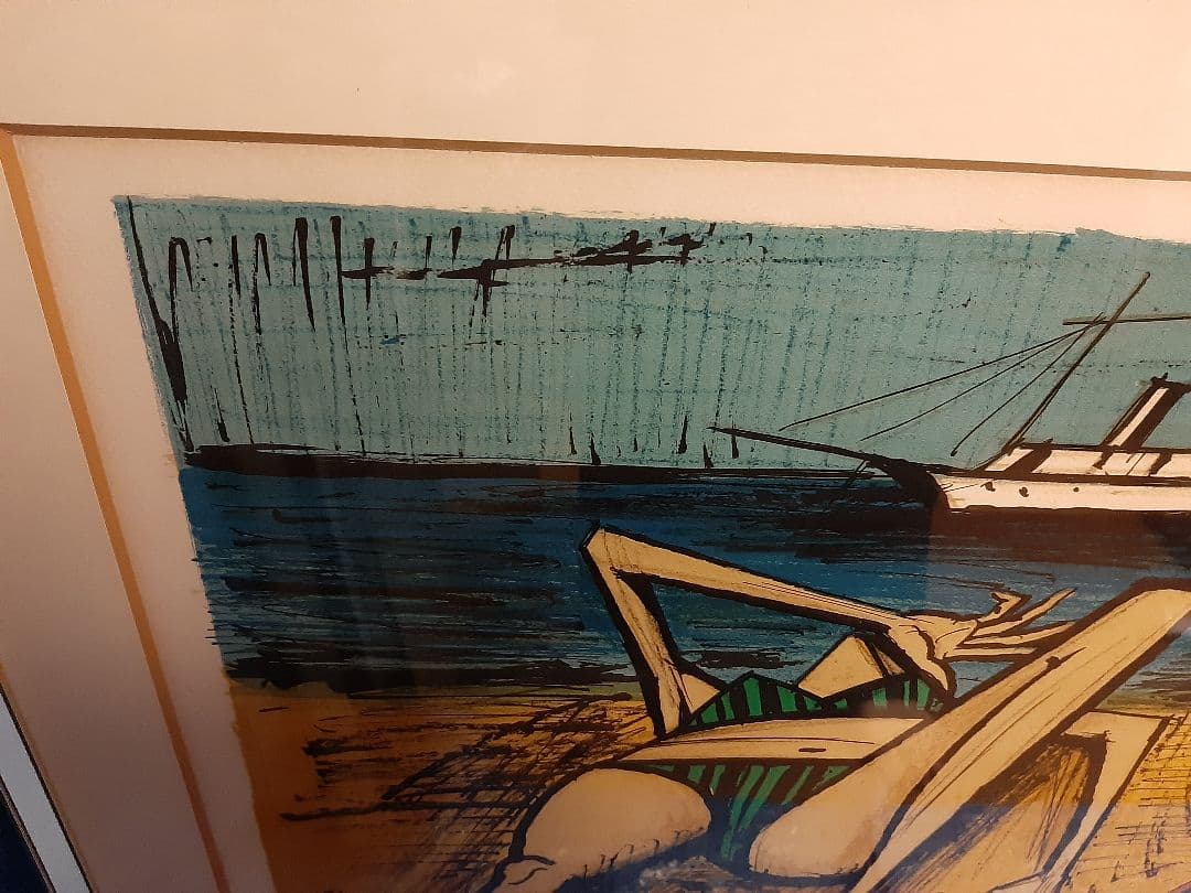 ベルナール・ビュッフェ Bernard Buffet ビーチシーン 65/80