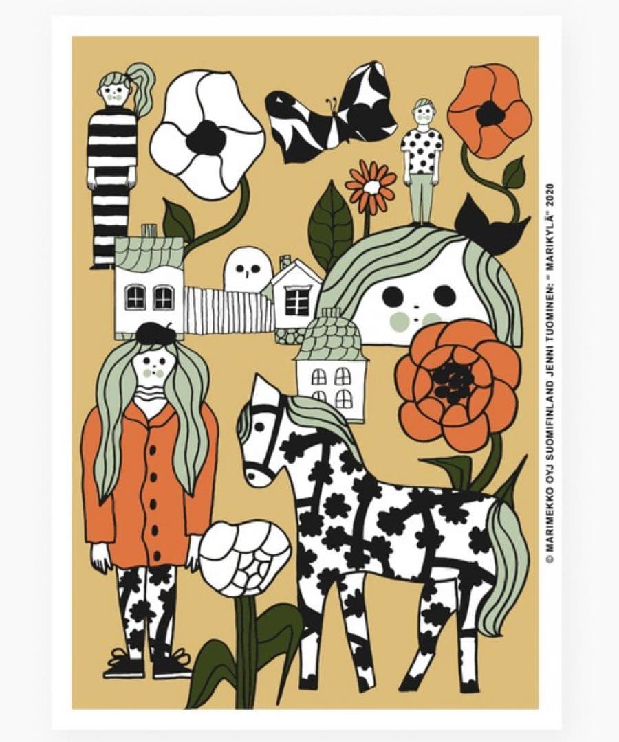 ラスト1点✴︎marimekko Marikyla/ART POSTER 新品
