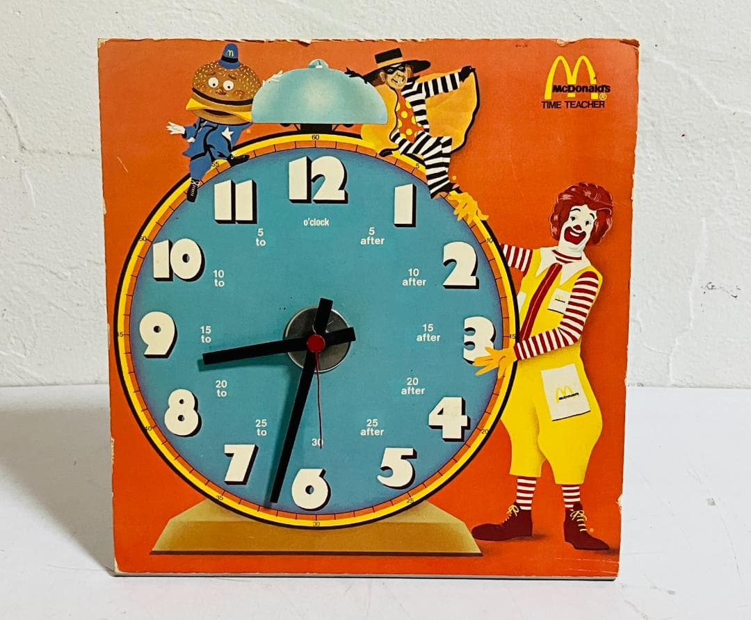 McDonald's マクドナルド スチール時計　店頭用