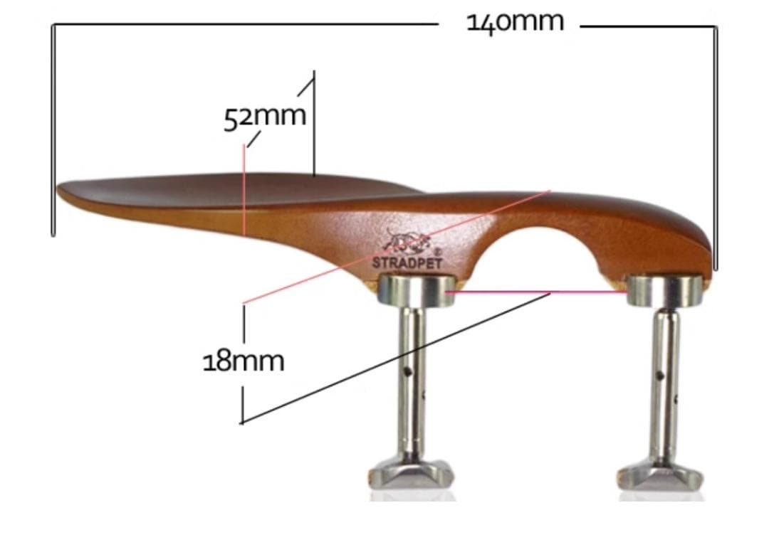 ゆうちゃんさま専用 高精度,軽量バイオリン4/4顎当グァルネリ型チタニウム金具