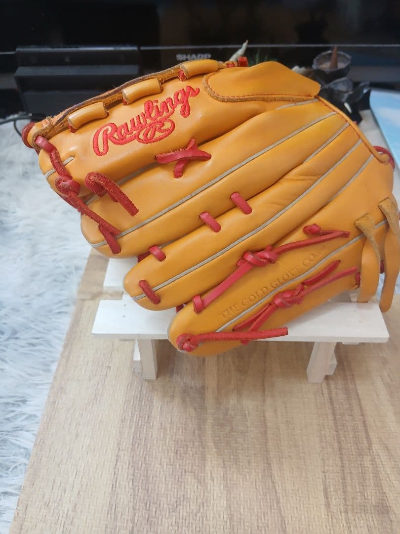 Rawlings Hyper Tech 軟式グローブ オレンジ　ピッチャー用