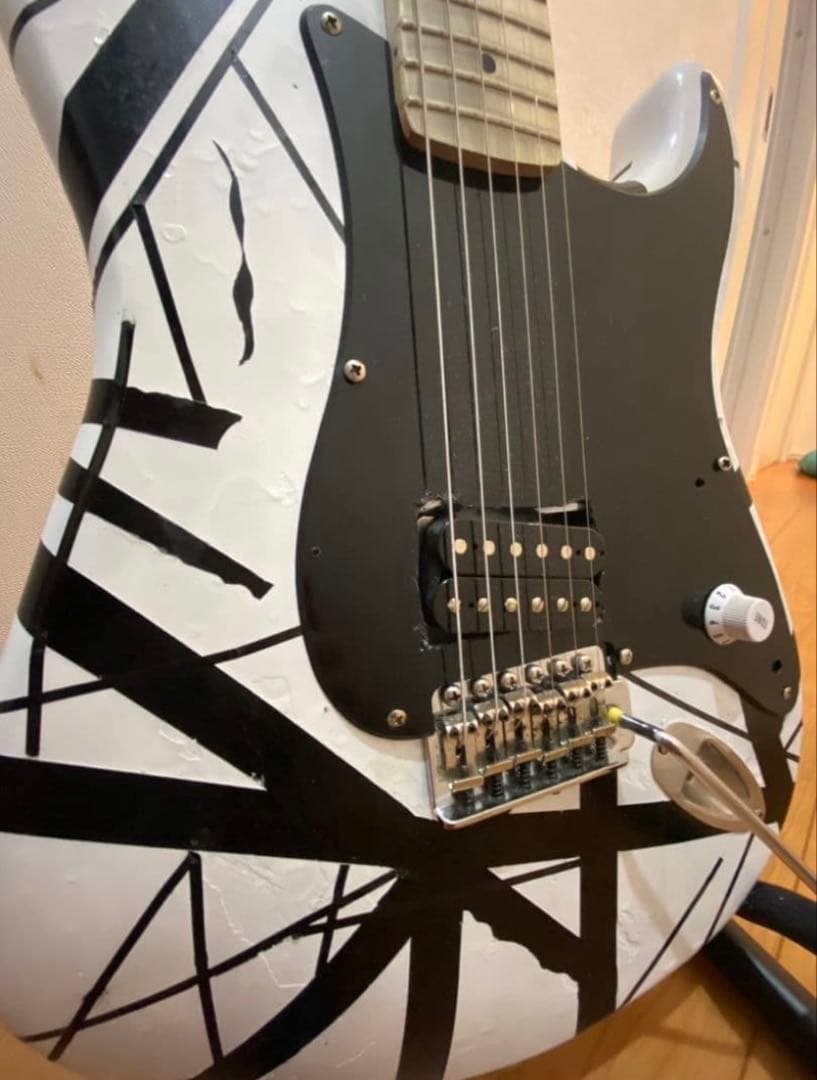 EVH black and white stripe自作ギター