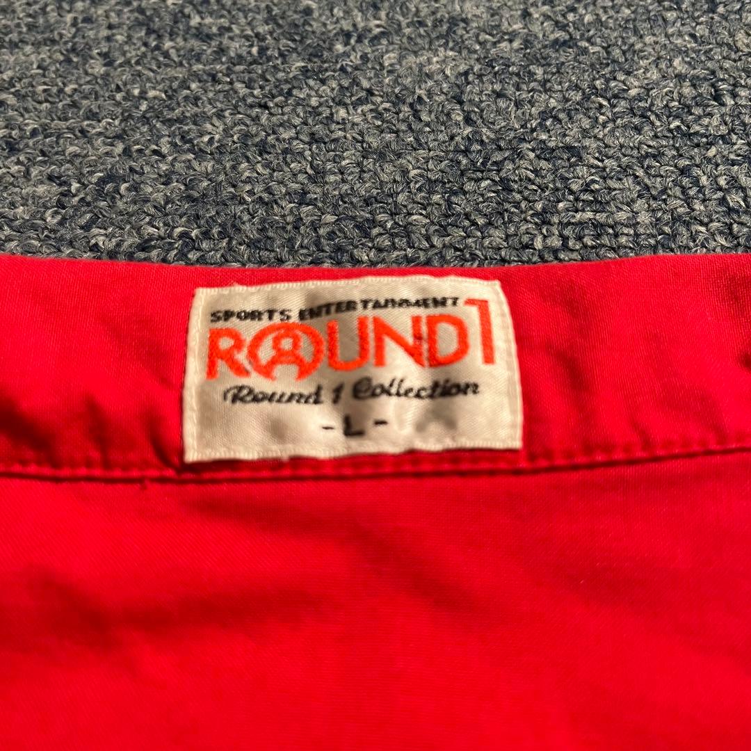 希少　ROUND1 ボーリングシャツ　企業　Lサイズ　当時物　ラウンド1