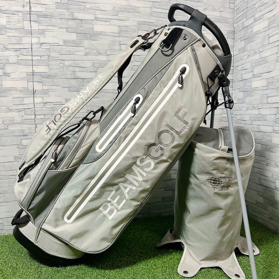 BEAMS GOLF ビームスゴルフ スタンド式 キャディバッグ 軽量 グレー