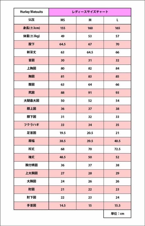 ハーレー ウェットスーツ 3/2㎜ レディース 新品