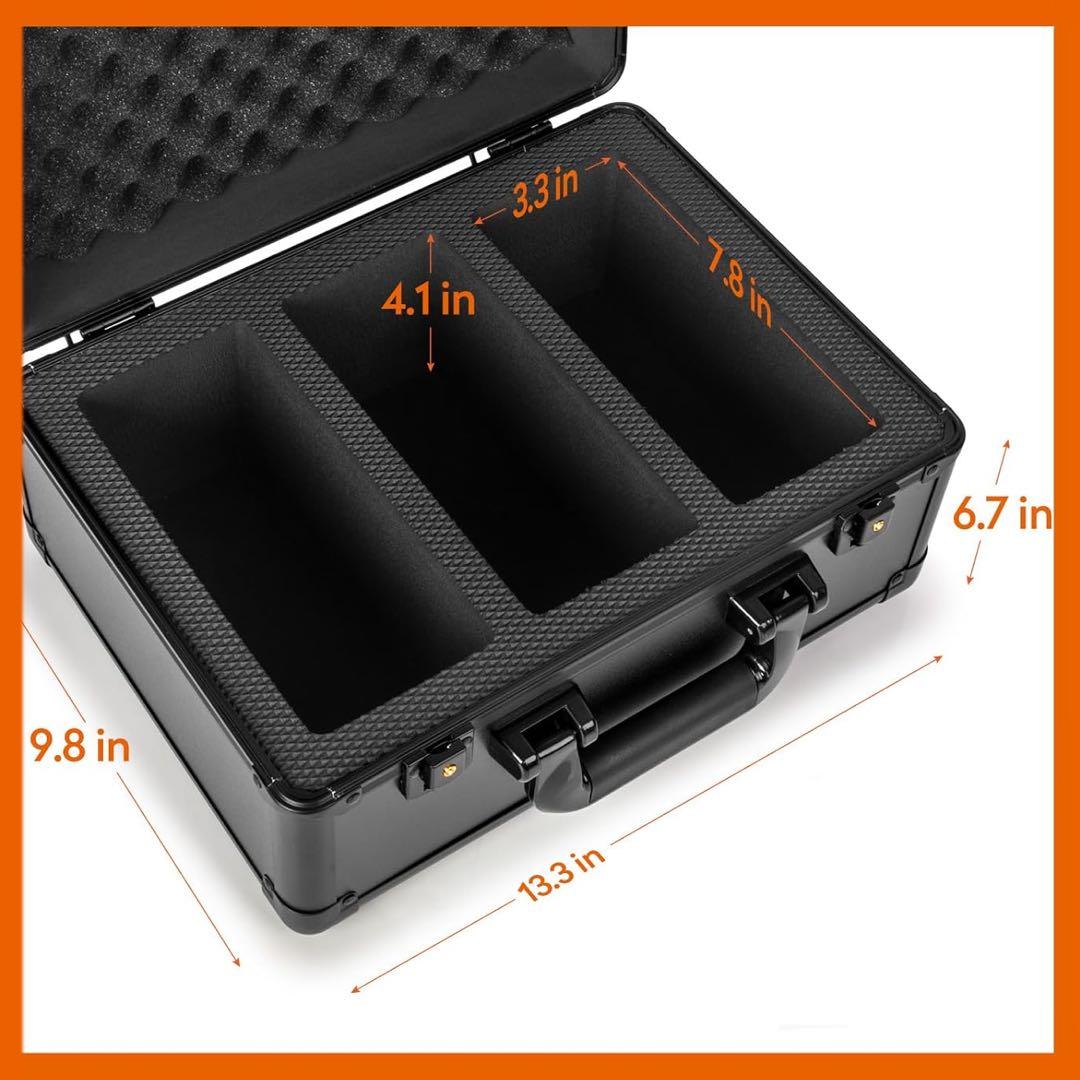 PSA鑑定用 収納ケース　アタッシュケース ストレージボックス アルミ製　4列