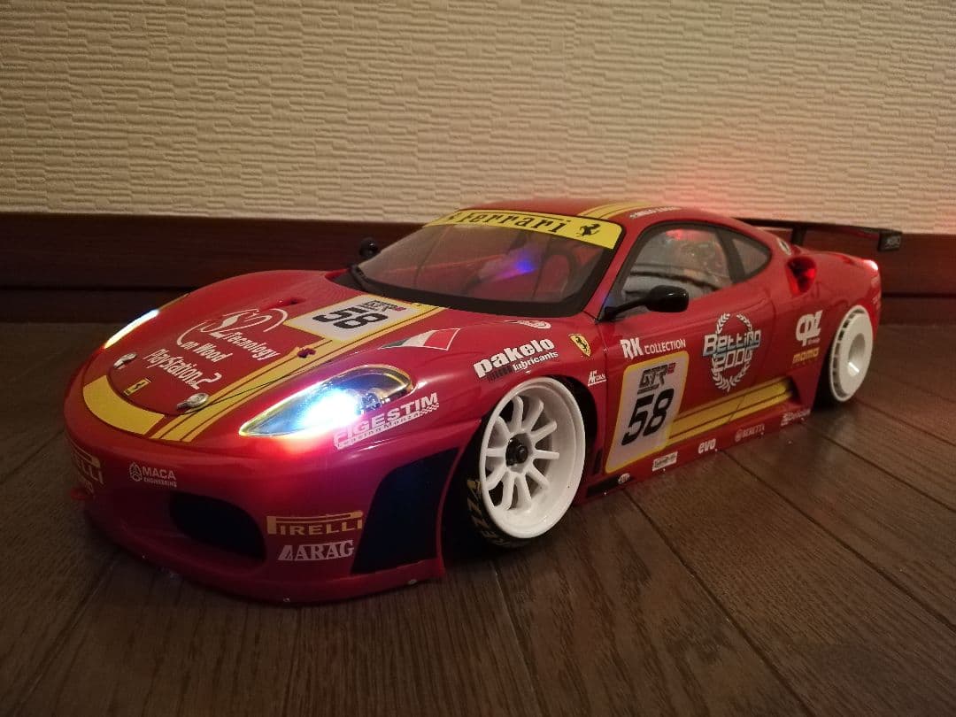 1/10 MJX RC ラジコン ボディ フェラーリ F430GT ドリパケ等