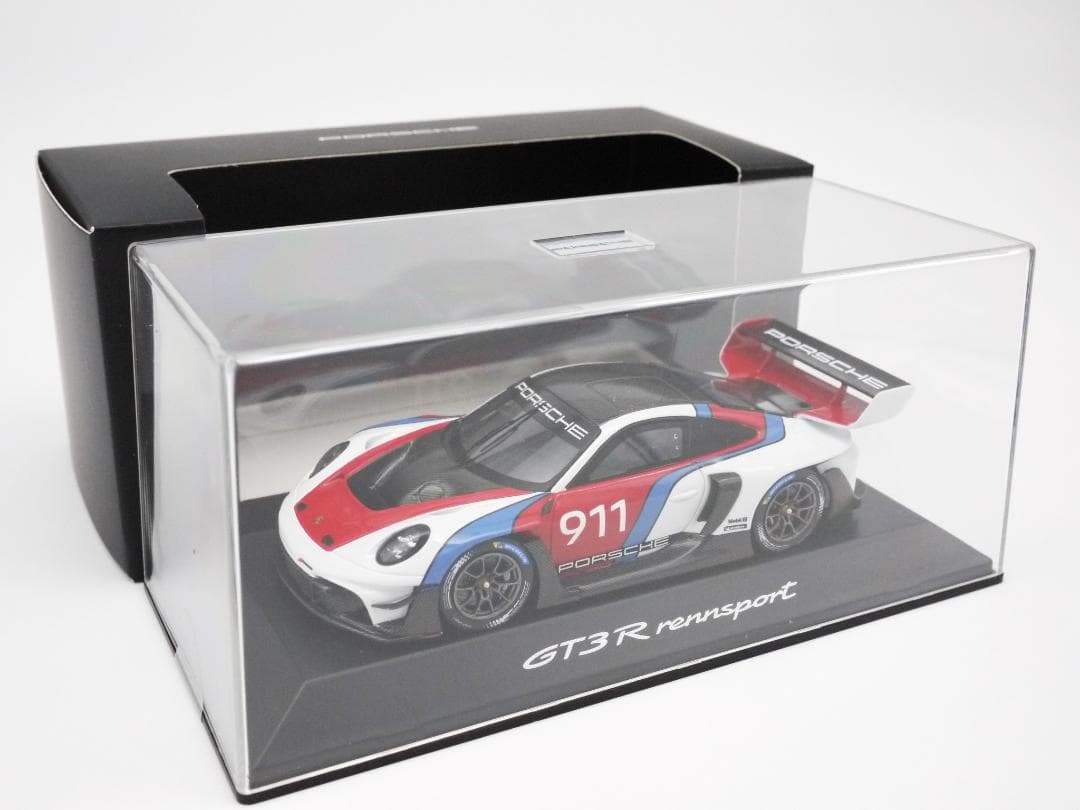 あべしゅん 1/43 ポルシェ 911 (992) GT3 R ホワイト