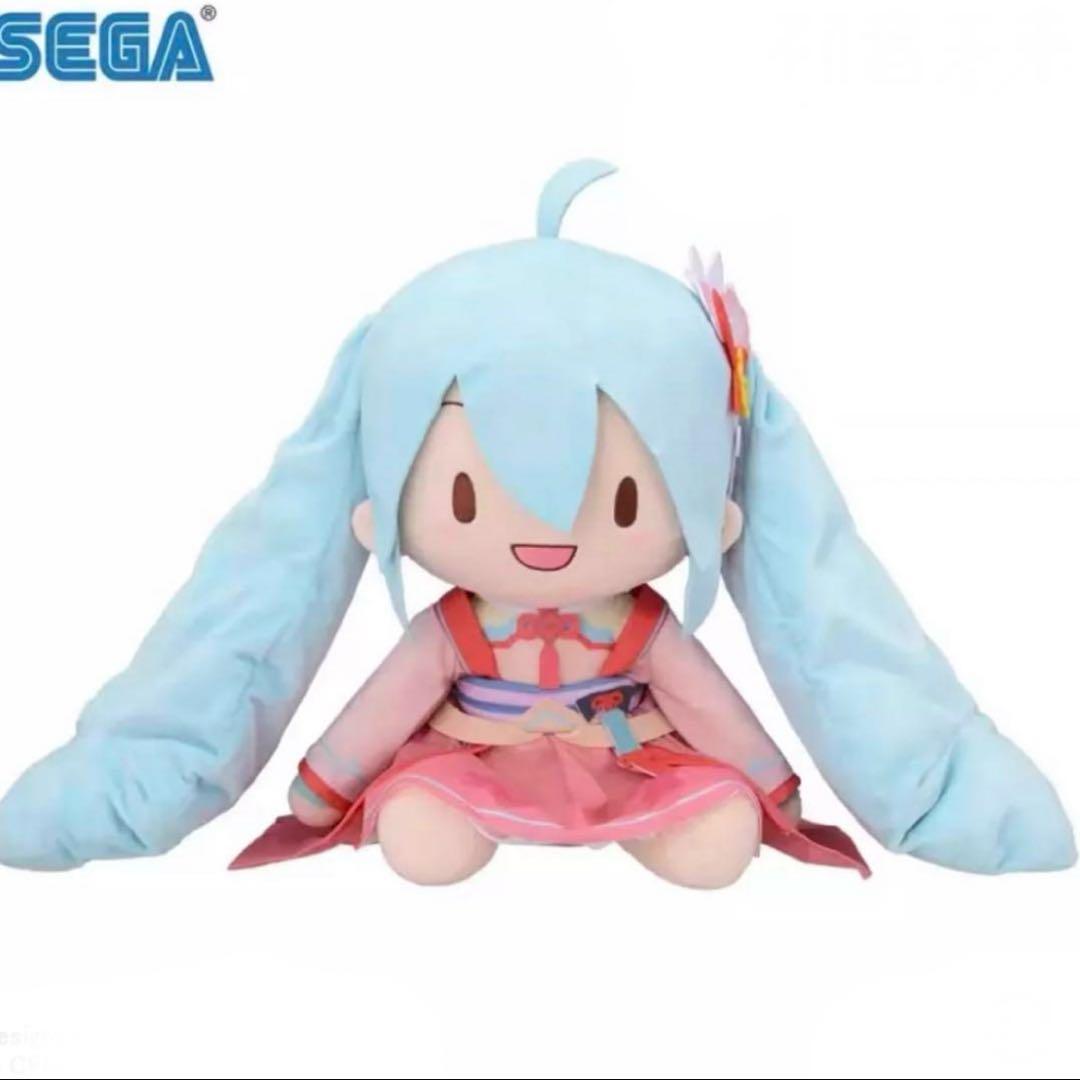 初音ミク 月西江 ふわぷち ぬいぐるみ (LL) 未開封品