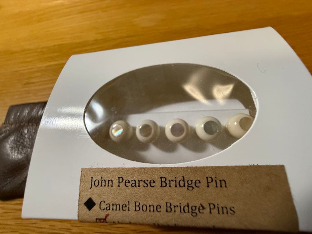 John Pearse Camel Bone Bridge Pins 5個セット
