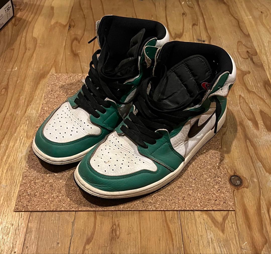Nike Air Jordan 1 緑/白 ハイカットシューズ