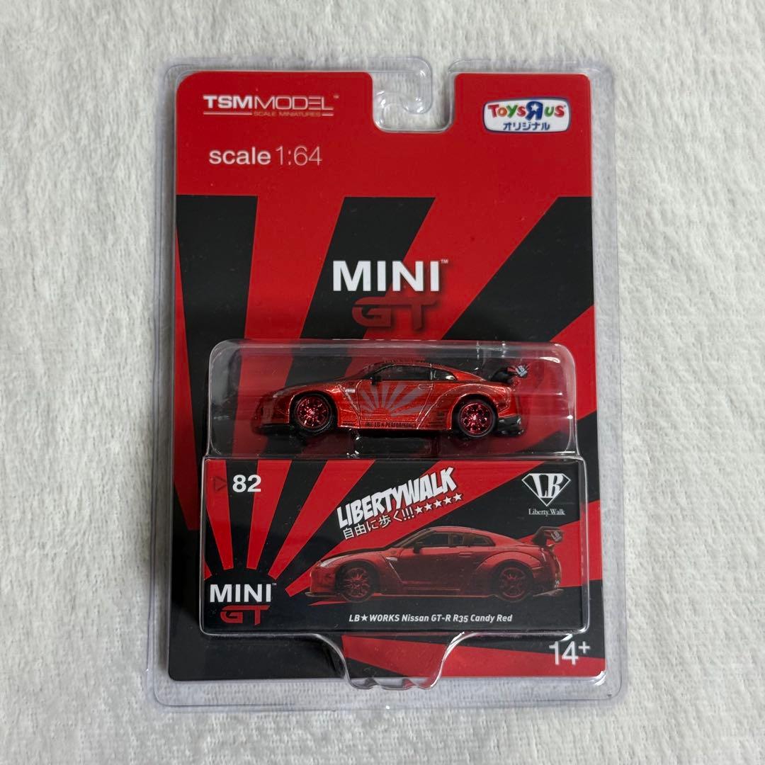 MINI GT 1/64 LB GT-R キャンディレッド トイザらス LBWK